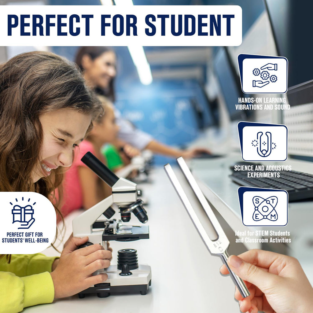 Tuning Fork Set Healing Vibration Therapy Chakra C128, C256, C512, C10