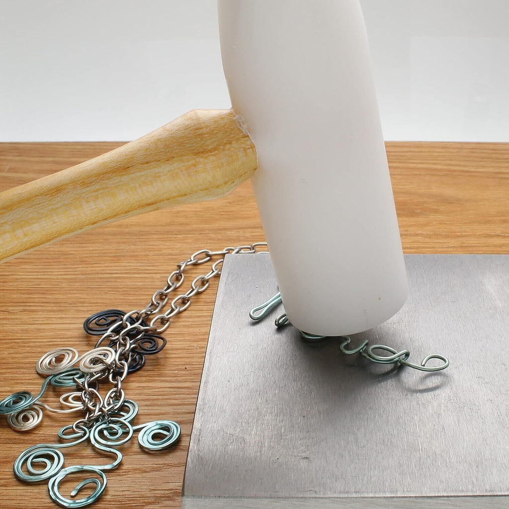 Nylon Wedge Hammer for Jewelry Making - Non-Marring Metal Forming Tool