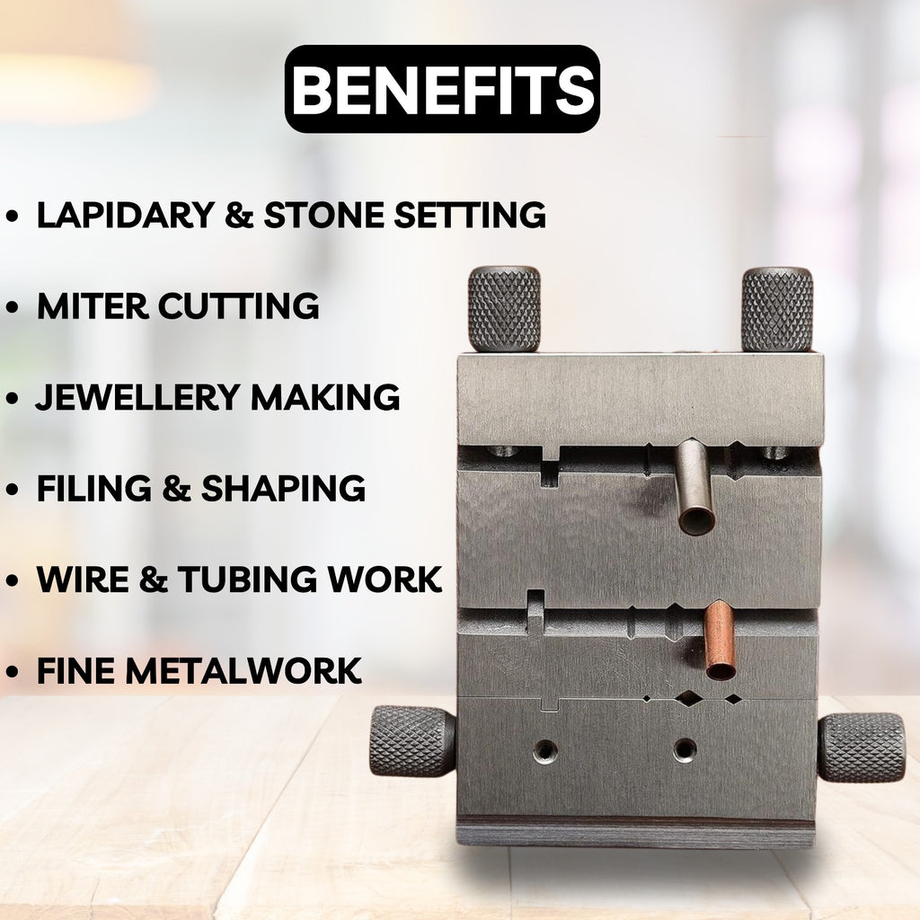 5-Way Miter Tubing Cutting Jig and Vise for Accurate Angles | ToolsMasterUK