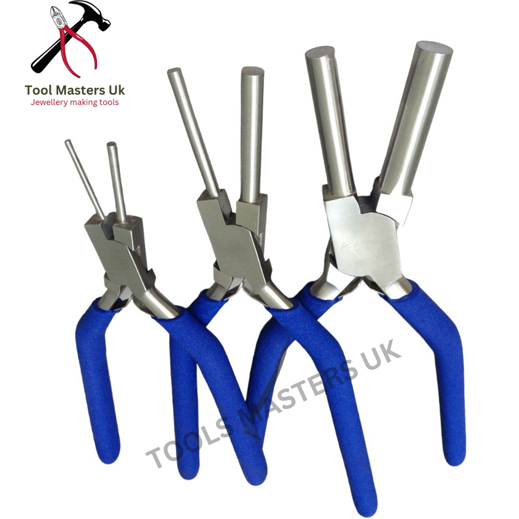 3-Piece Round Bail Making Pliers Set - Multi-Size for Jewelry Wire ...