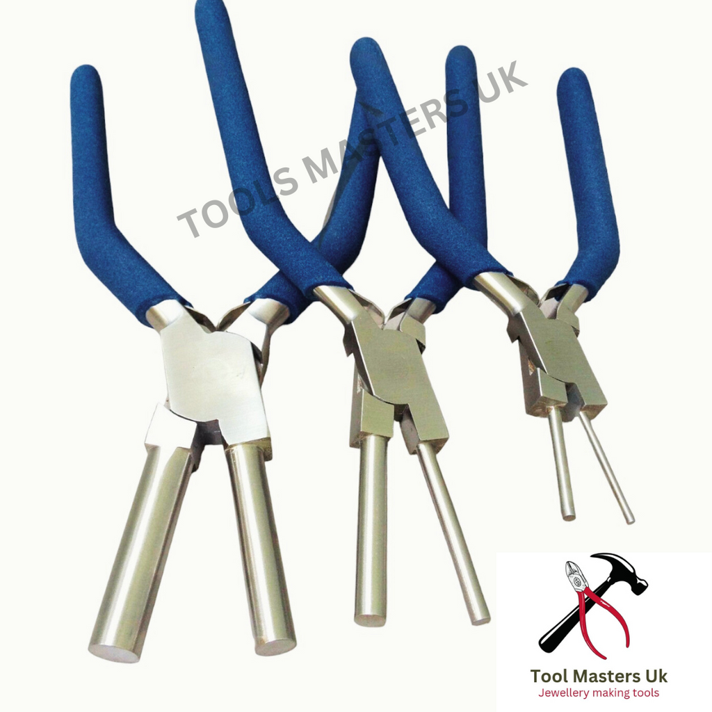 3-Piece Round Bail Making Pliers Set - Multi-Size for Jewelry Wire ...