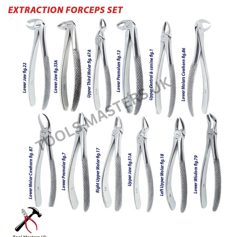 Dental Surgical Forceps Set for Upper and Lower Anterior Tooth Root Ex ...