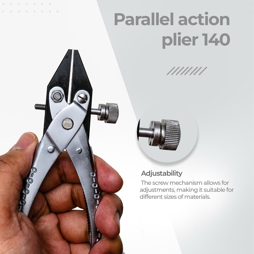 Adjustable Screw Flat Nose Parallel Action Pliers Smooth Jaws for Jewe