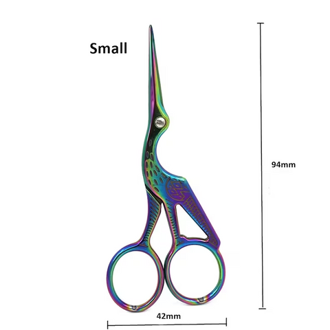 Fancy 3.5" Stork Sewing Scissors Quality Sharp Blades