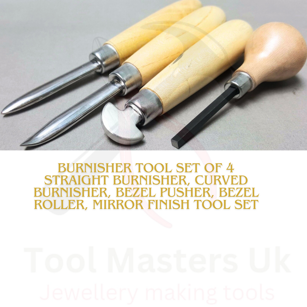 Straight & Curved Burnisher, Bezel Roller,Prong Pin Pusher Jewellery M ...