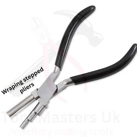 Jewelry Bail Making 3-Step Wrap N Tap Pliers Craft Wires in 6 Differen