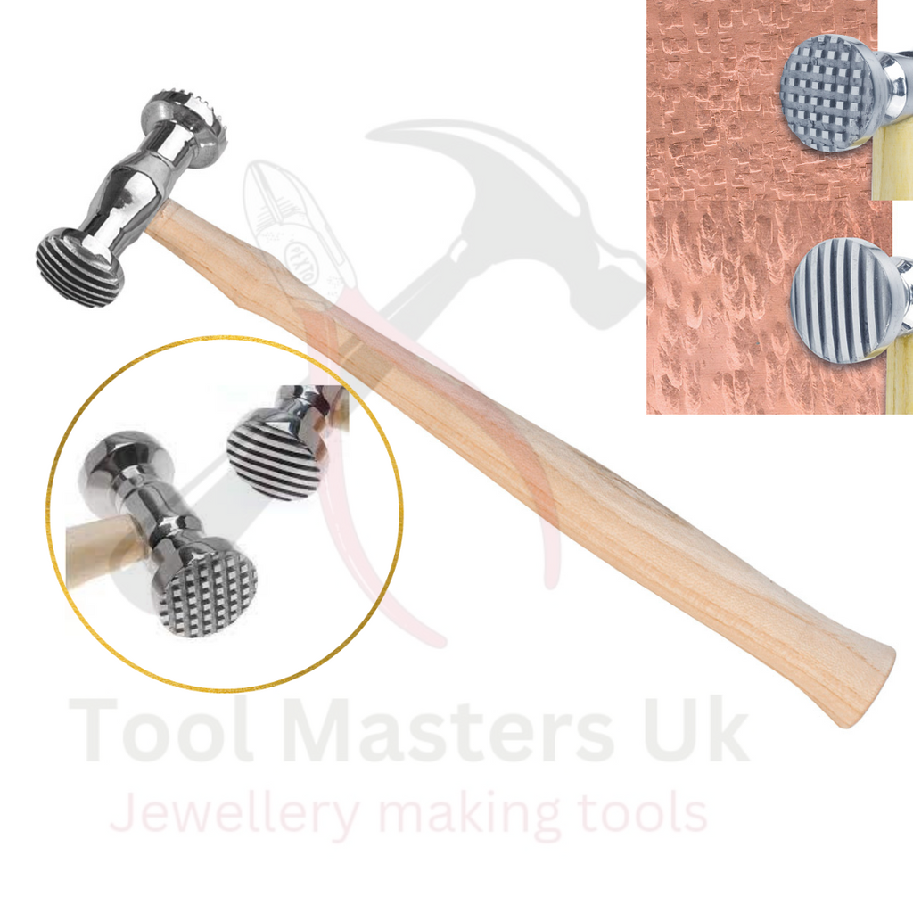 Jewellery Making MetalTexturing Hammer, Checkered/ Wide Stripe Wire ...